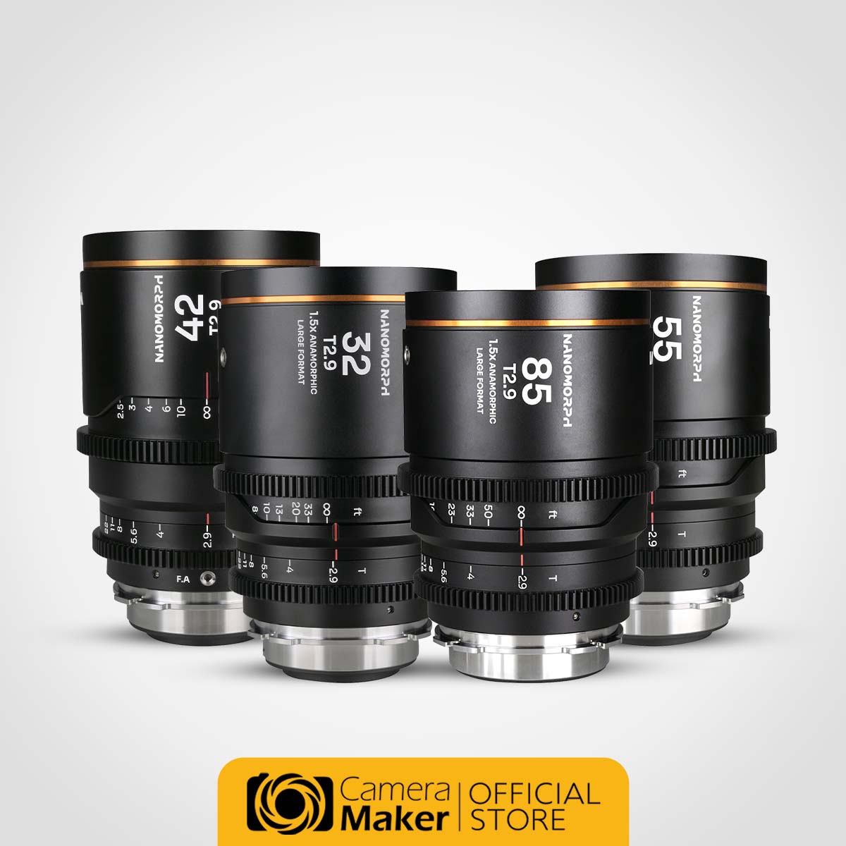 LAOWA CINE NANOMORPH LF 1.5X ANAMORPHIC - PL/EF [ SET 4 LENSES ...